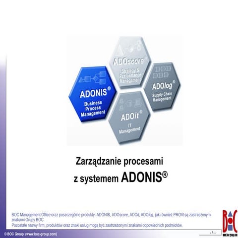 System ADONIS - prezentacja | PDF | Computer Software and Applications ...