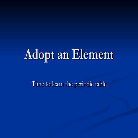 Adopt an element | DOCX