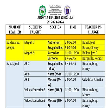 SHS-SCHEDULE-OF-CLASSES-GRADE-11-SY-2023-2024-SECOND-SEM (1).docx