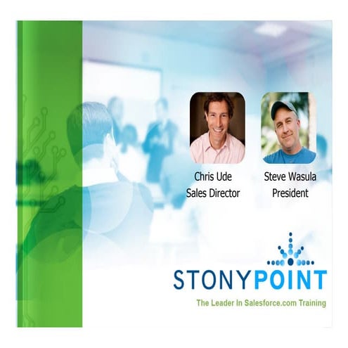 Adoption stony point salesforce end user training overview | PDF