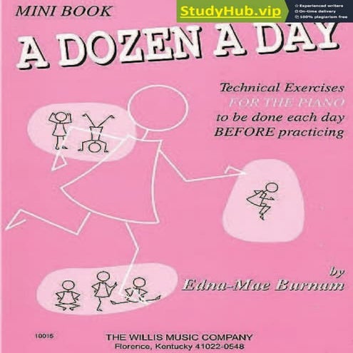 A Dozen A Day Mini Book | PDF