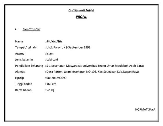 Profil muklis andespar | DOC