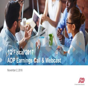 Adp 1 q_2017_earnings_deck | PPT