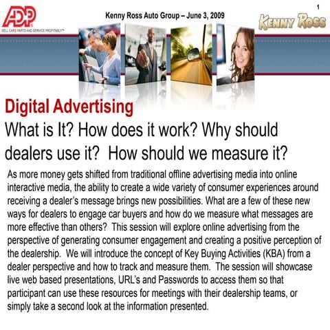 Adp da prsntn to kenny ross group 06 03-2009-v1 | PPTX