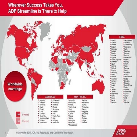 ADP Global Footprint - Wherever Success Takes You | PPT