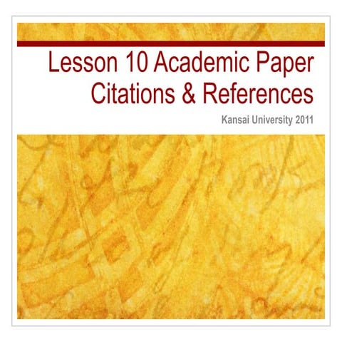 ADP L10 Citations & References | PPT