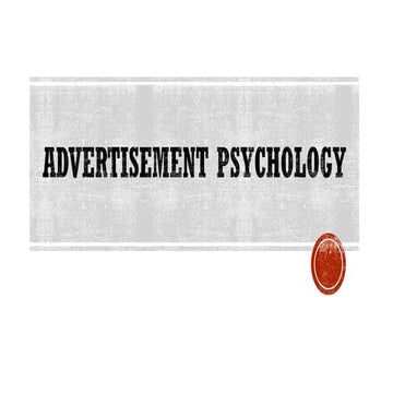 Advertisement psychology - techniques used | PDF