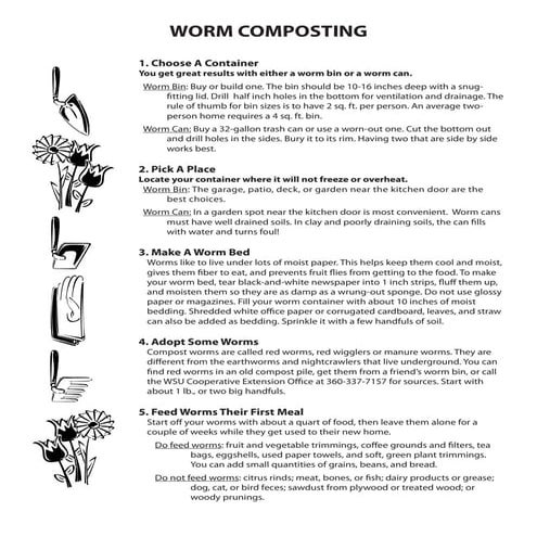 Worm Composting ~ Kitsap | PDF