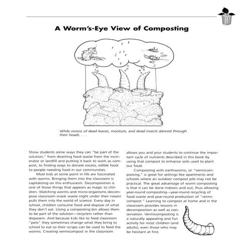 Teacher Worm Composting Guide | PDF