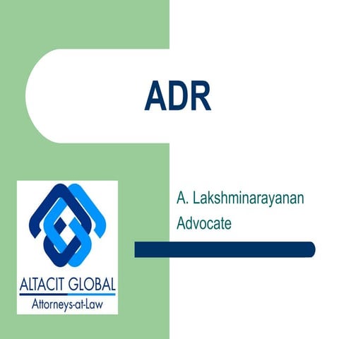 Adr | PPT