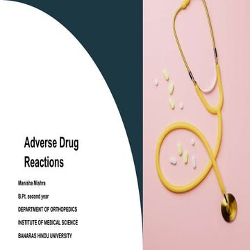 Adverse drug effects | PPTX