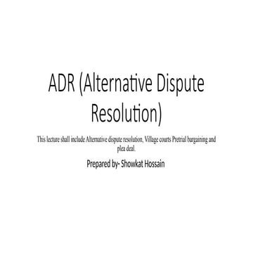 ADR.pptx alternative dispute resolution under the cpc | PPTX