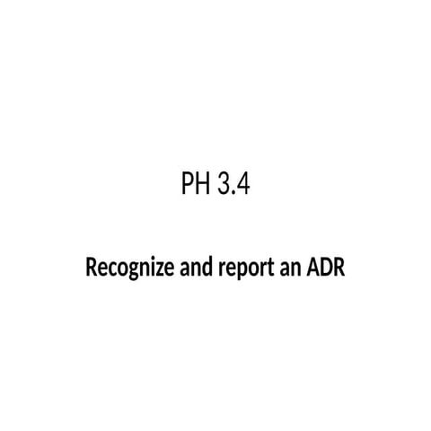 ADR case scenario WITH VARIOUS EXAMPLES | PPTX