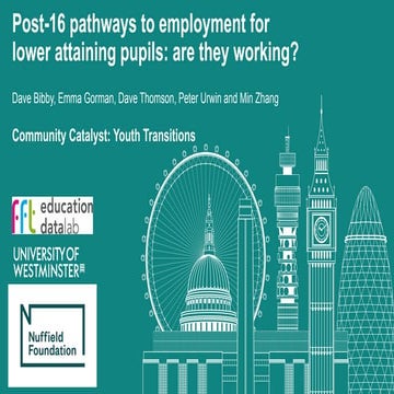 Post 16 pathways to employment for lower attaining pupils | PPTX