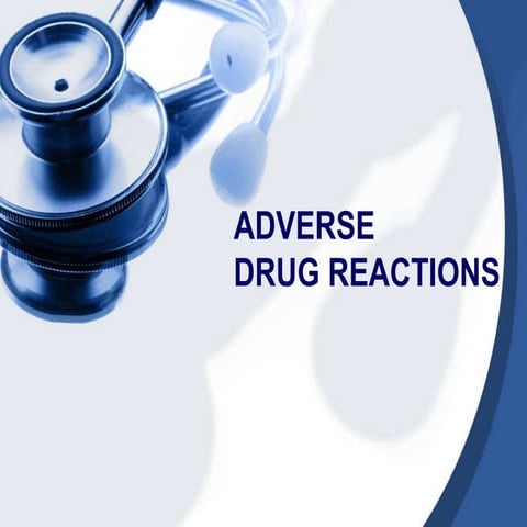 ADR classification which describes about adverse drug reaction | PDF