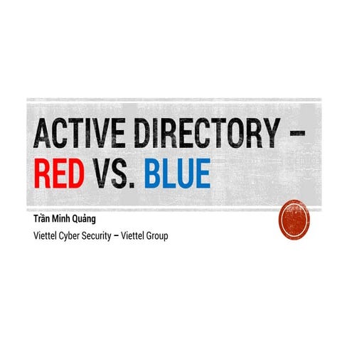AD red vs blue | PPT