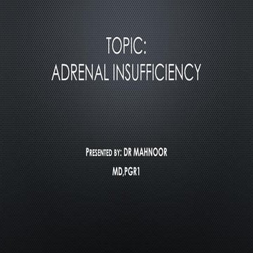 All About Adrenal Insufficiency Pdf