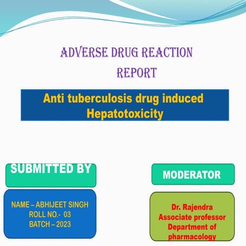 adr hepatitis final 03.pptx, it is a case of viral hepatitis which develops due to adverse ...
