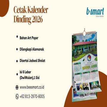 Percetakan Kalender Termurah Jombang Custom | PDF