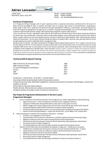 Resume 12yrs Exp | PDF