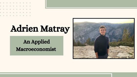 Adrien Matray, Economics & finance researcher