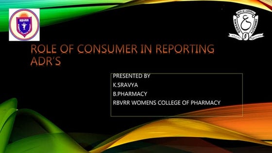 ADR reporting tools in india | PPTX