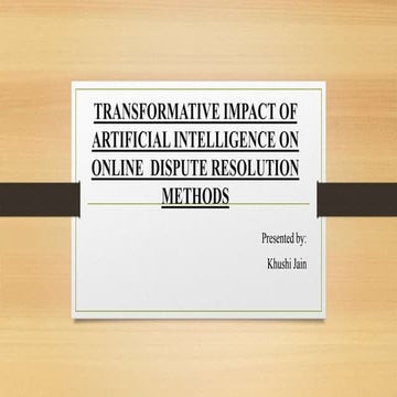 ADR PRESENTATION PPT | PPTX