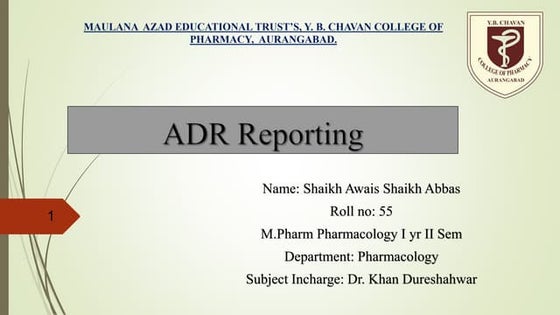 Adr reporting ppt | PPTX
