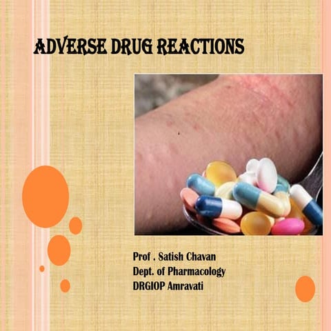 It cover All topics under Adverse drug reaction related to subject ...