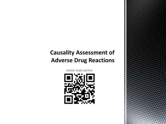 Methods of causality assessment | PPTX