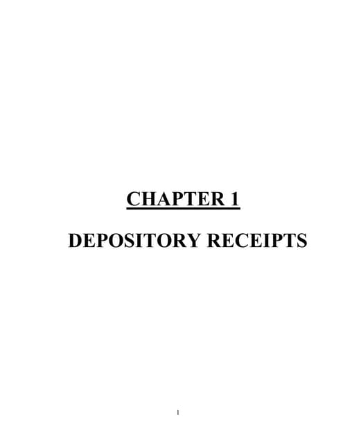 American depository receipts | PPTX | Stocks and Bonds | Personal Investing