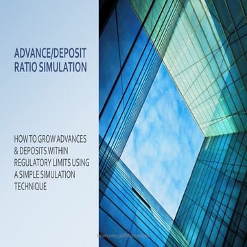 Advances to Deposits ratio simulation for banks | PDF