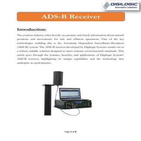 ADS-B Receiver from Digilogic Systems Pvt.Ltd