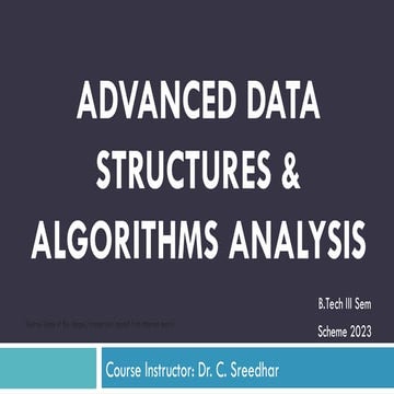 Advanced Data Structures And Algorithm Analysi Ppt 4102