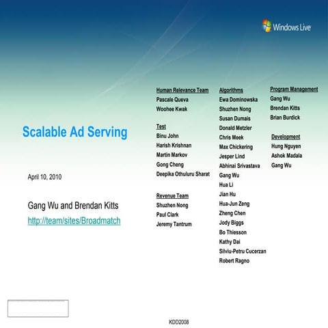 Ad serving kdd2008_2 | PDF | Business | Business and Finance