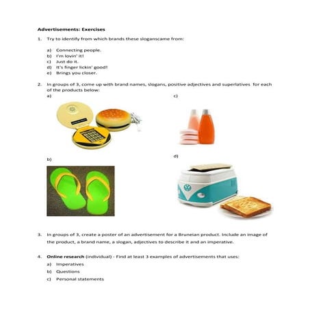 Ads exercise | DOCX
