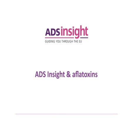 ADS Insight & aflatoxins | PDF