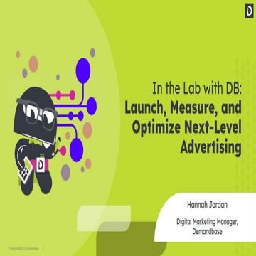 Launch, Measure, and Optimize Next-Level Advertising | PPTX