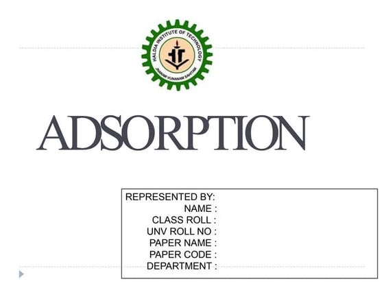 Adsorption | PDF