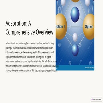 Adsorption Process [우수 연구] 새로운 흡착 수처리 공정