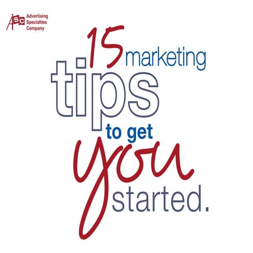 Advertising Specialties: Marketing Tips | PDF
