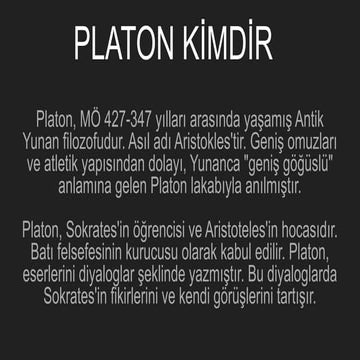 Platon KİMDİR | PDF