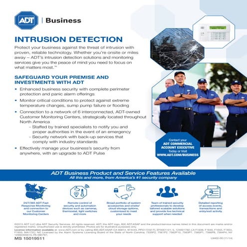 ADT Commercial Intrusion Systems | PDF