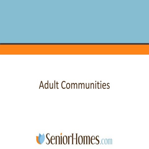 Adult communities | PPT