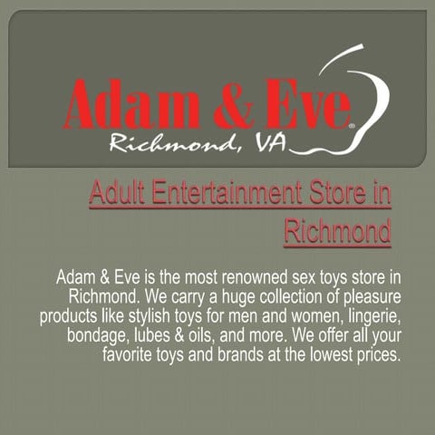 Adult entertainment store in richmond | PPT