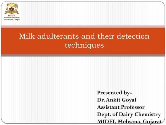 Microbiological analysis of milk part I | PPTX | Agriculture | Industries