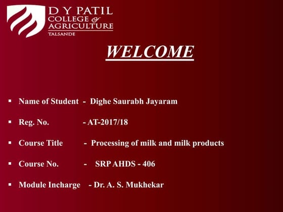 Microbiological analysis of milk part I | PPT