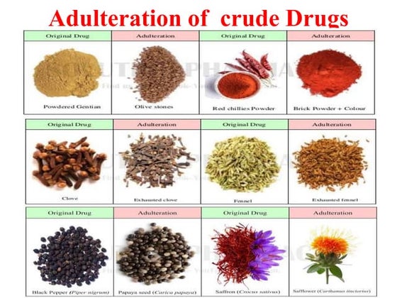 Drug adulteration pharmacognosy | PPT
