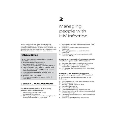 Adult HIV: Managing people with HIV infection | PDF