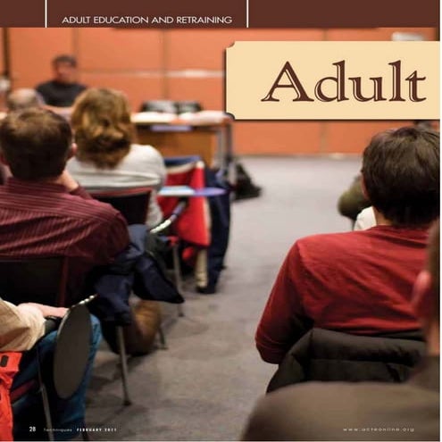 Adult learners considerations for education and training | PDF